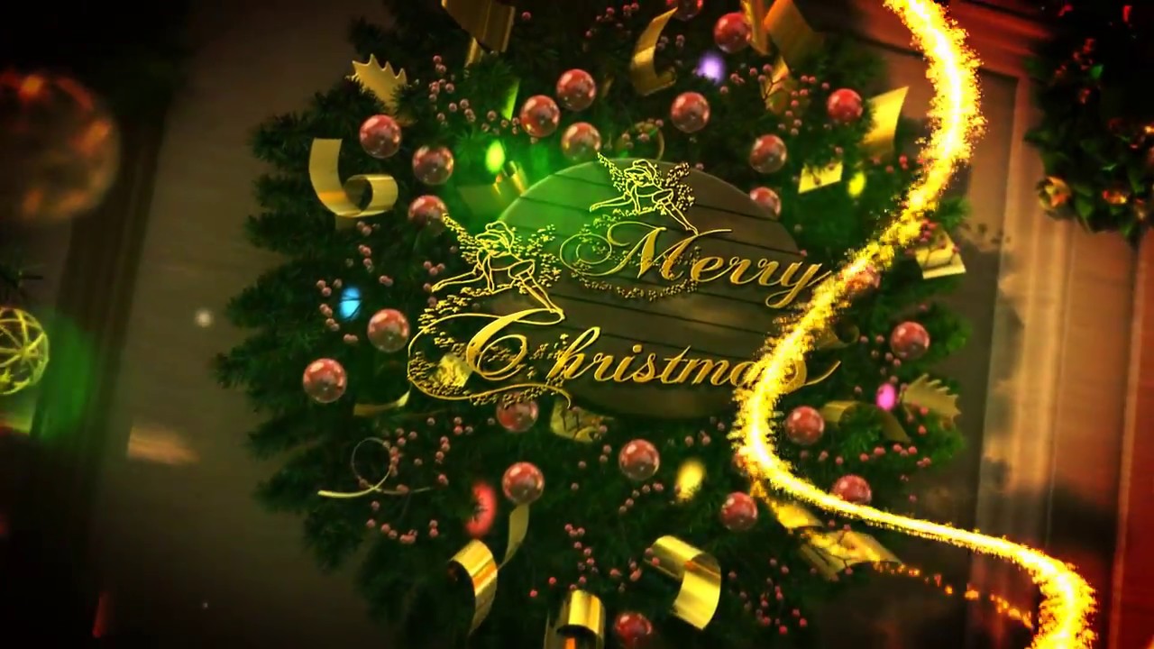 Beautiful Merry Christmas Intro Video. - YouTube