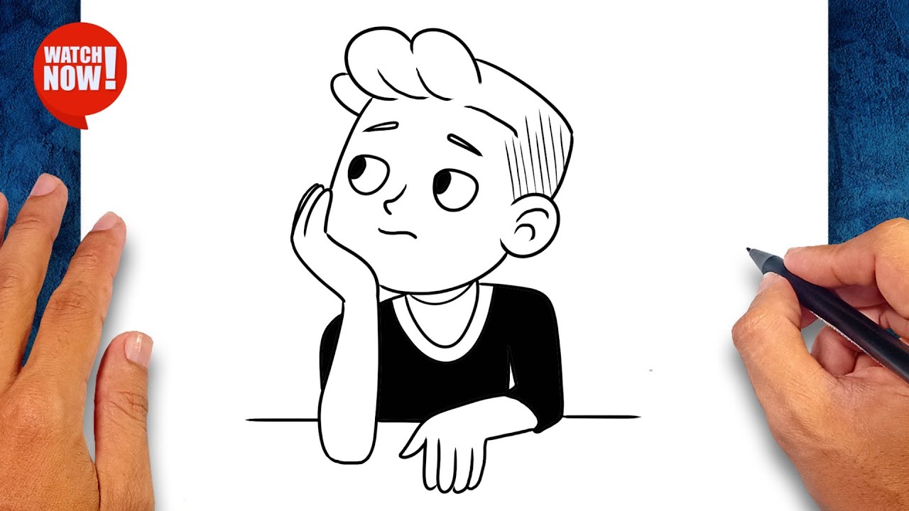 How to draw Tired Boy - YouTube