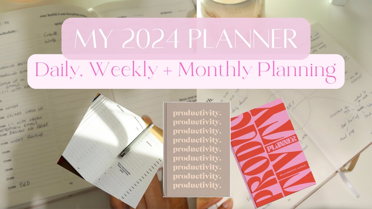 2024 PLANNER SET UP ft. The Productivity Method Planner | JORDAN MARIAA ...