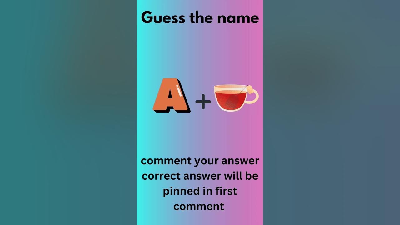 Guess the name/Question 52/@Mind-Myst /#shorts/Fun quiz - YouTube