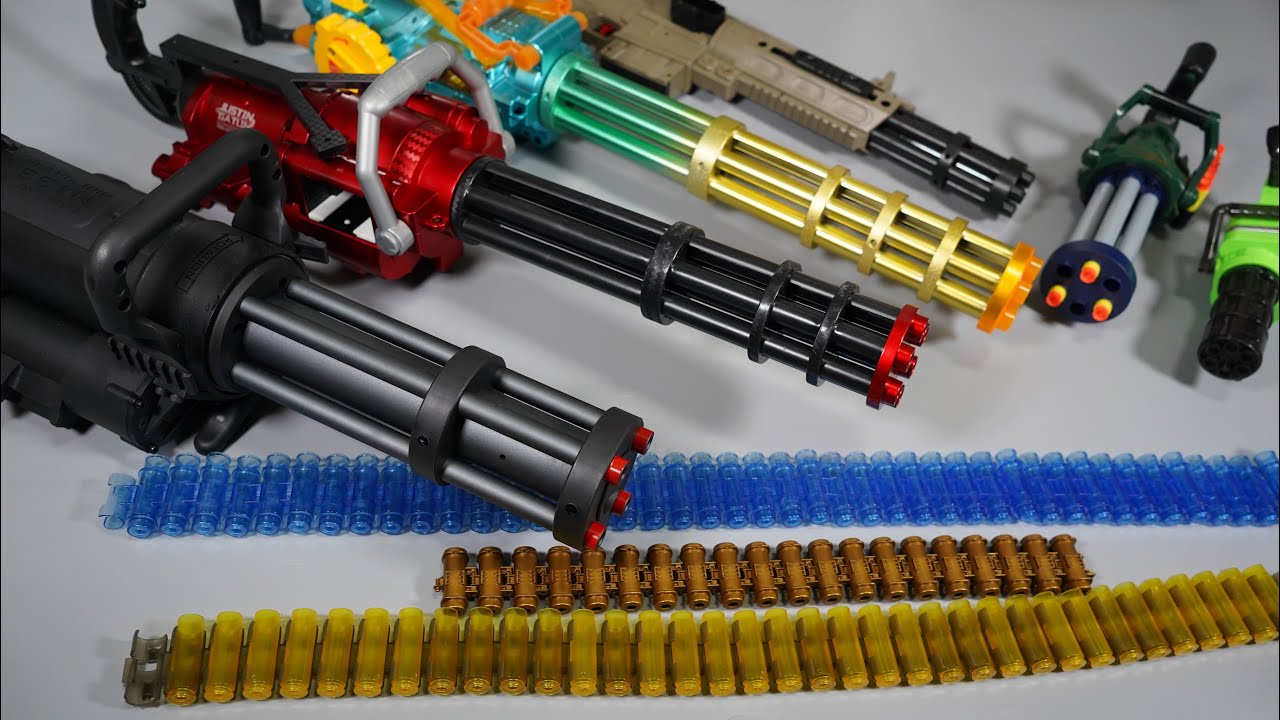 Gatling Minigun M134 Nerf Gun and Airsoft Toy Gun -Shell ejecting Toy ...
