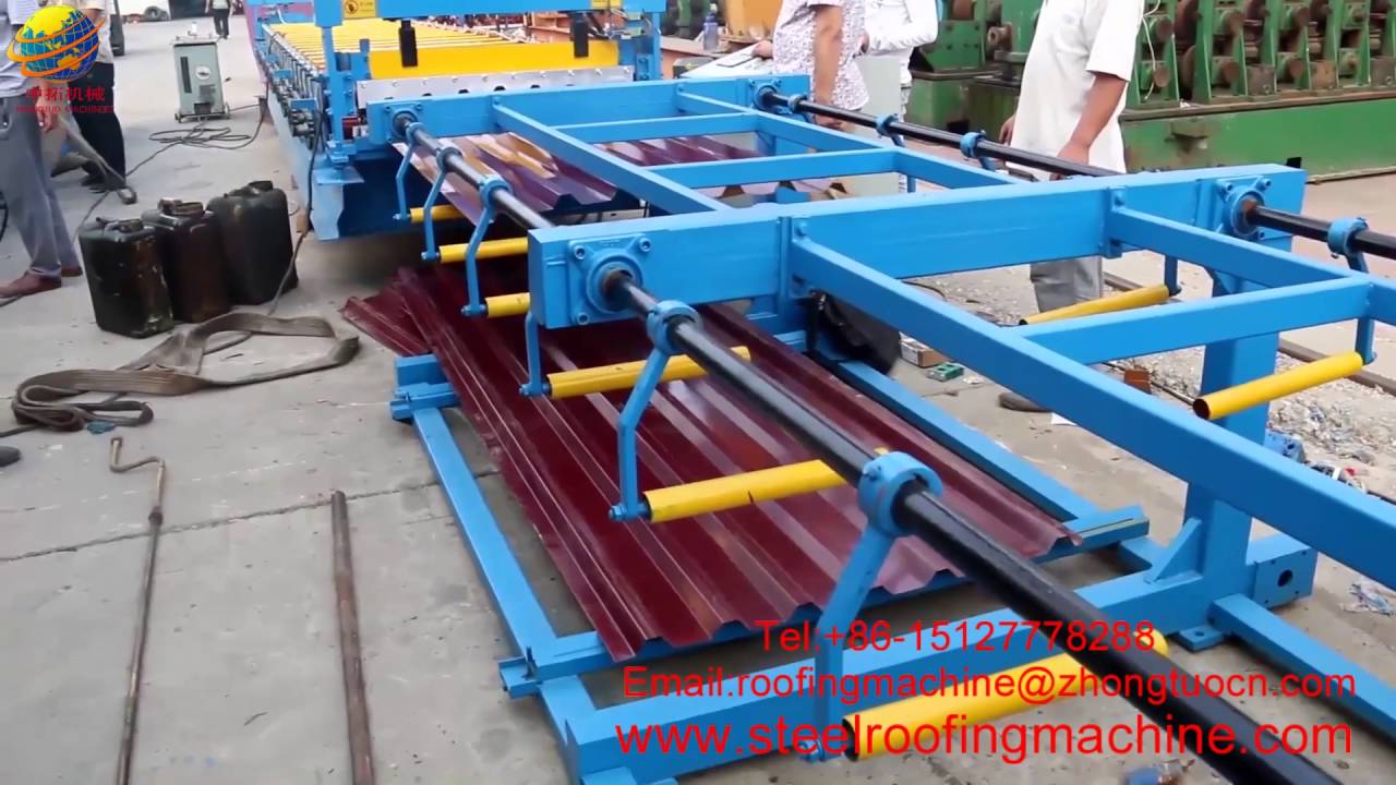 Color Steel Roll Forming Machine - YouTube