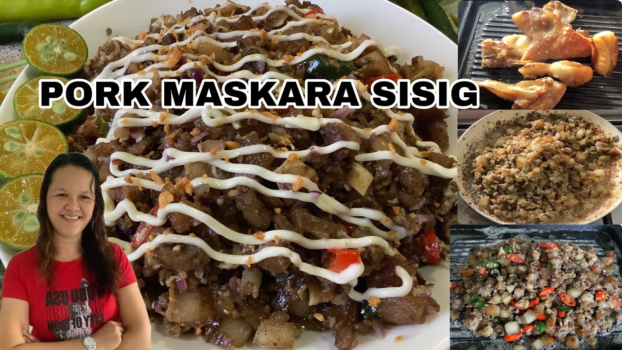 PORK MASKARA SISIG WITH CHICKEN LIVER AND GINGER. - YouTube