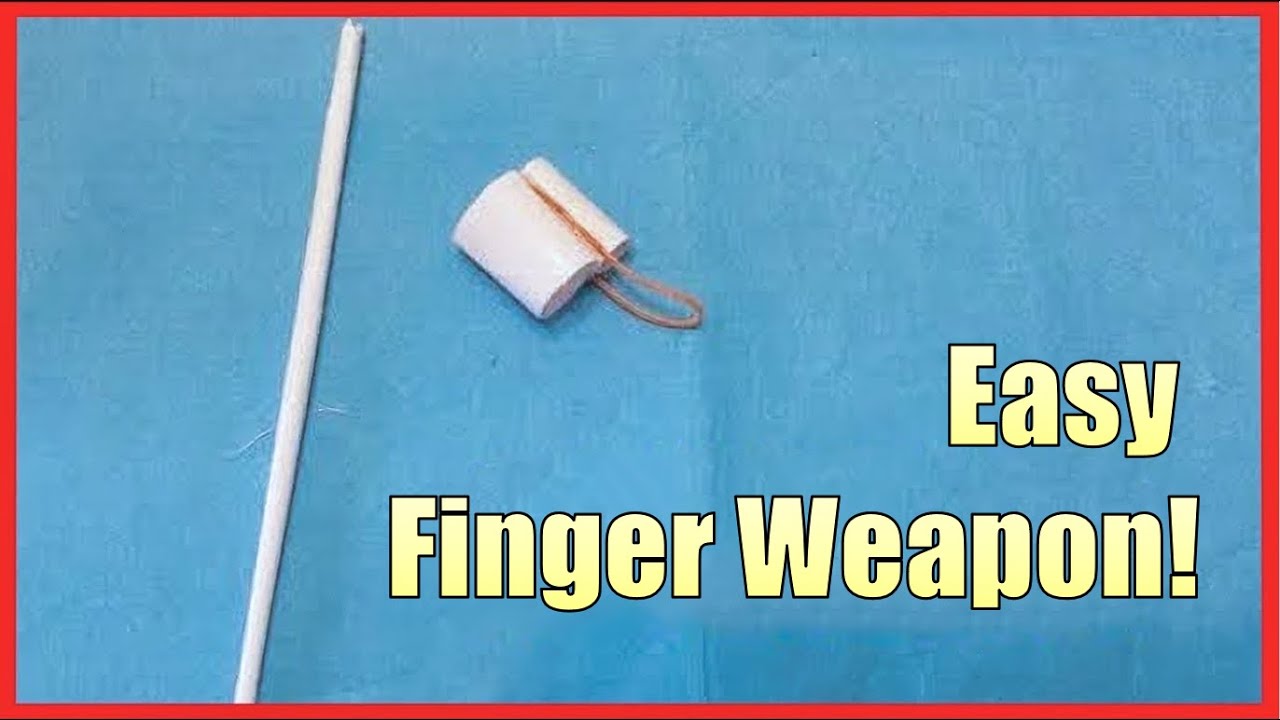How to Make an easy Paper Finger Weapon - YouTube