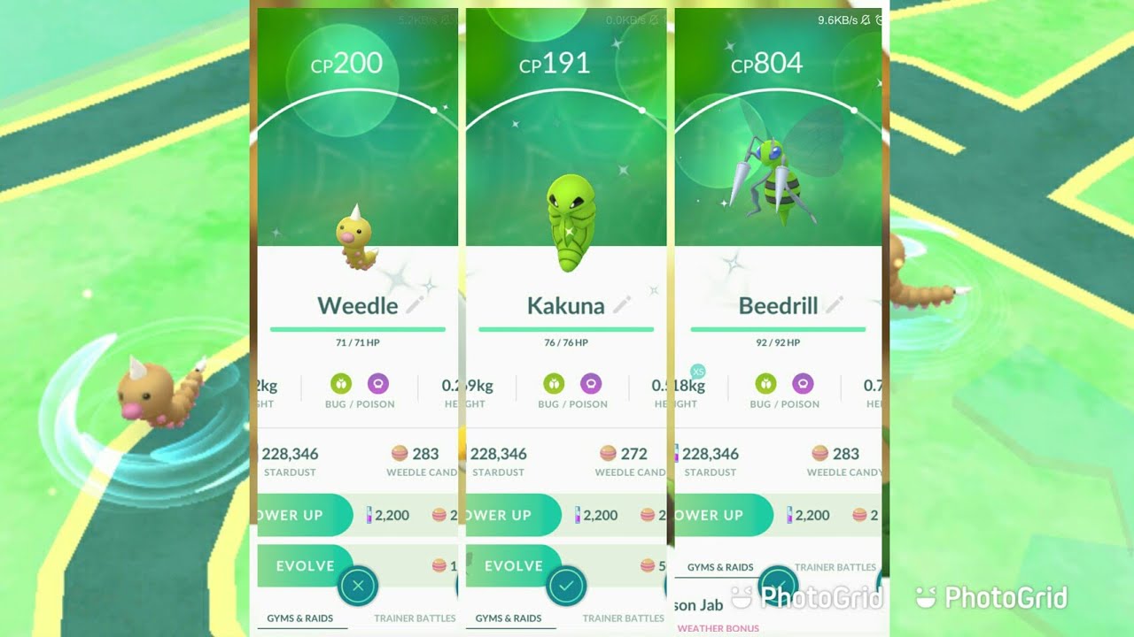 [SPOOFING] SHINY WEEDLE!!! SHINY KAKUNA!!! SHINY BEEDRILL!!! POKEMON GO ...