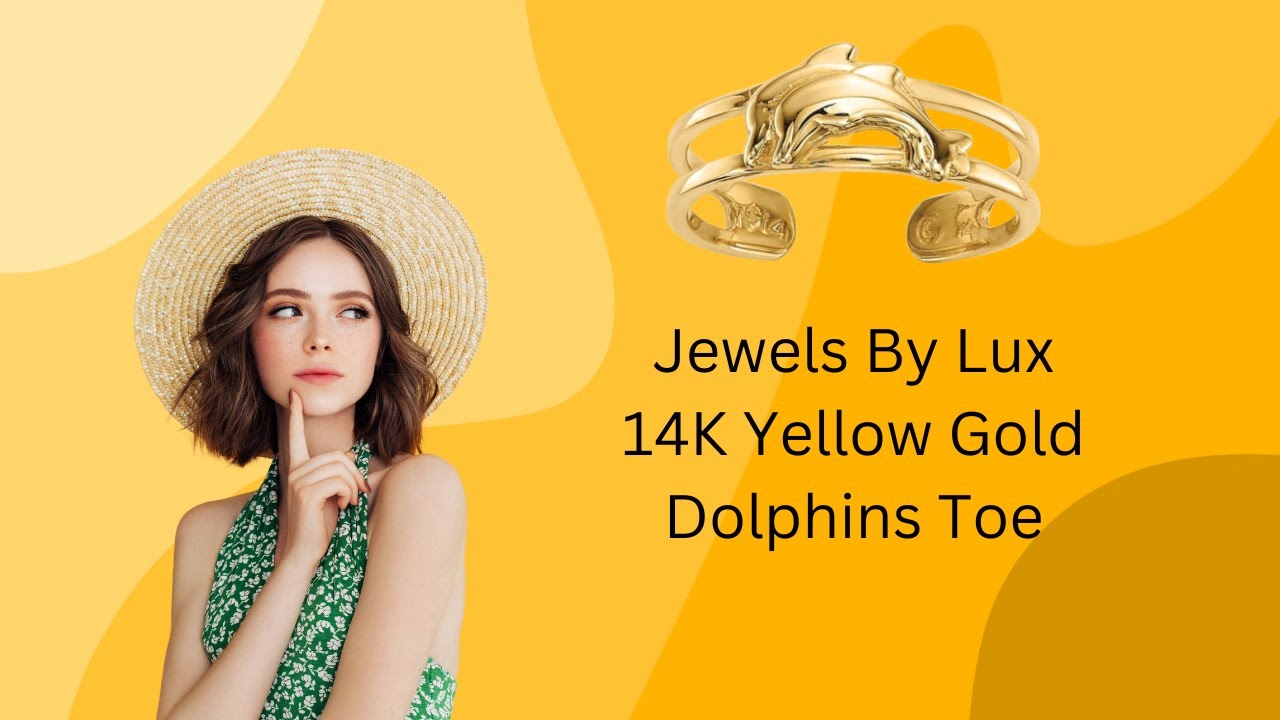 "Elegant 14K Yellow Gold Dolphins Toe Ring by Jewels By Lux 🌊 " - YouTube