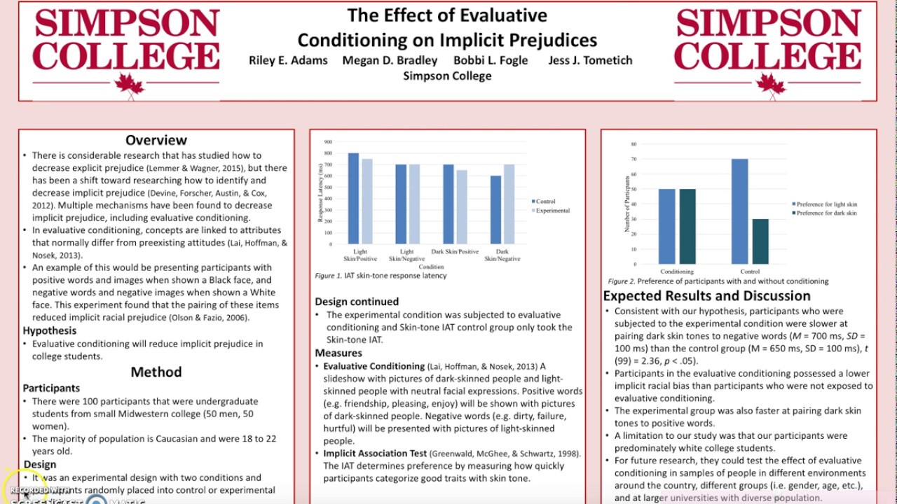 The Effect of Evaluative Conditioning on Implicit Prejudices - YouTube