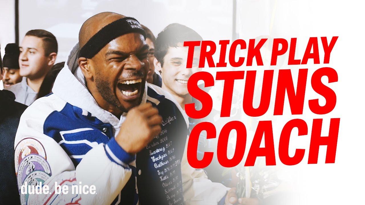 TRICK PLAY STUNS COACH - YouTube