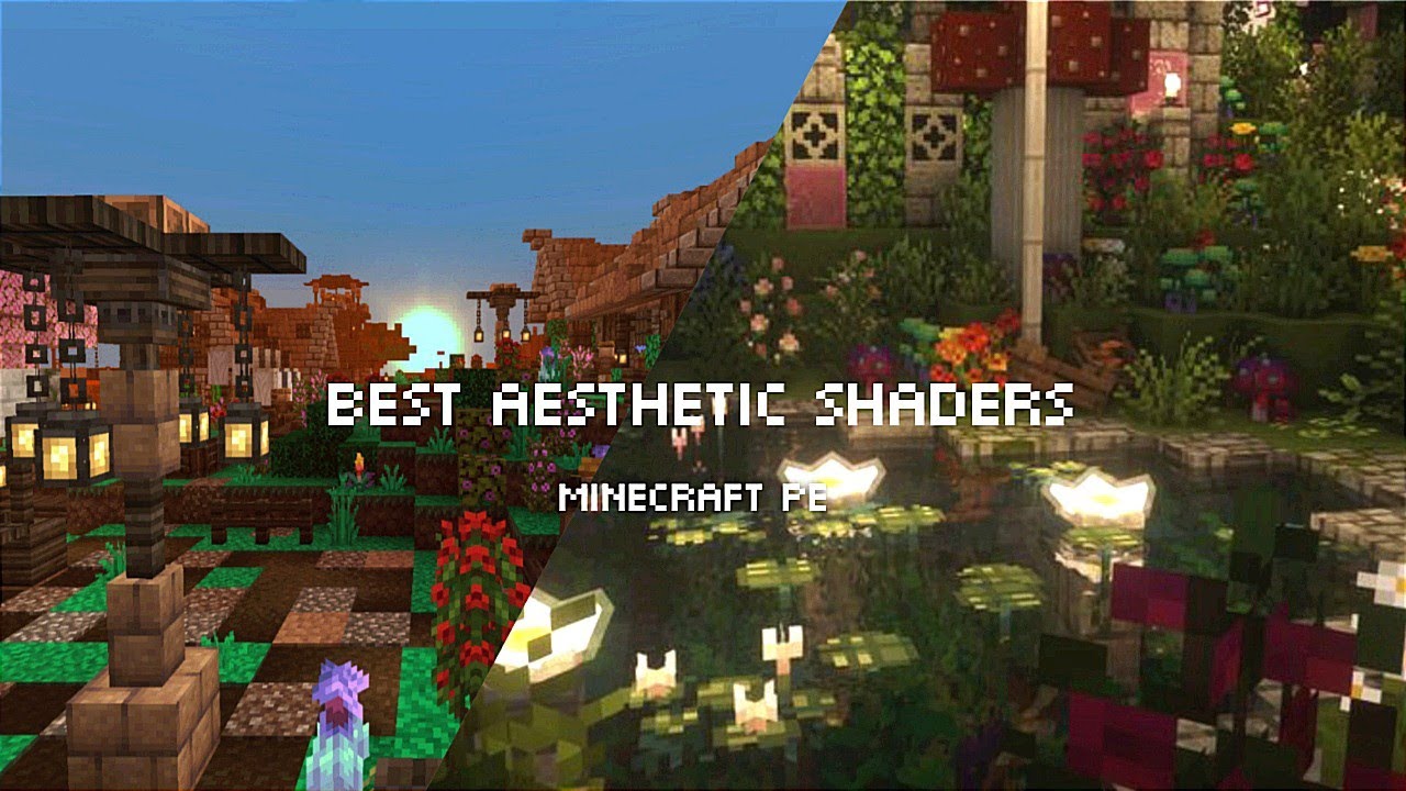 aesthetic shaders for minecraft pe 1.20 🍄🌿 - YouTube