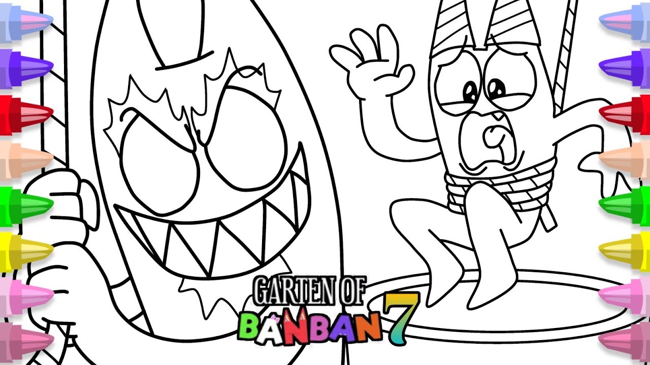 HOW TO COLOR Garten Of Banban 7 | BANBAN'S EVIL BROTHER: FLUMBO ...