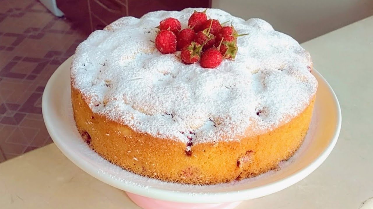 #piroqresepti Gilə meyvəli piroq.Malinalı piroq. - YouTube