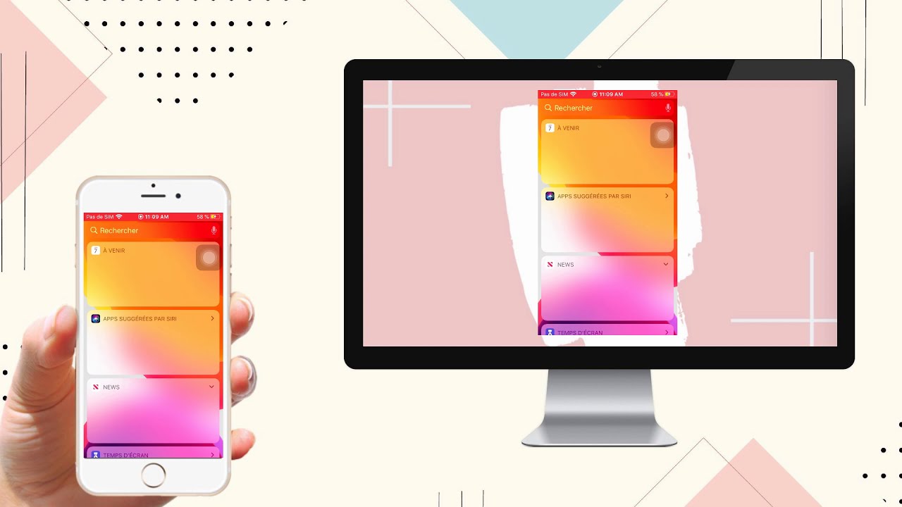 Comment diffuser l'écran iPhone sur PC ? - YouTube