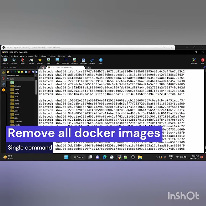 Single Docker Command To Remove All Docker Images Docker Commands Single Cmd To Remove All