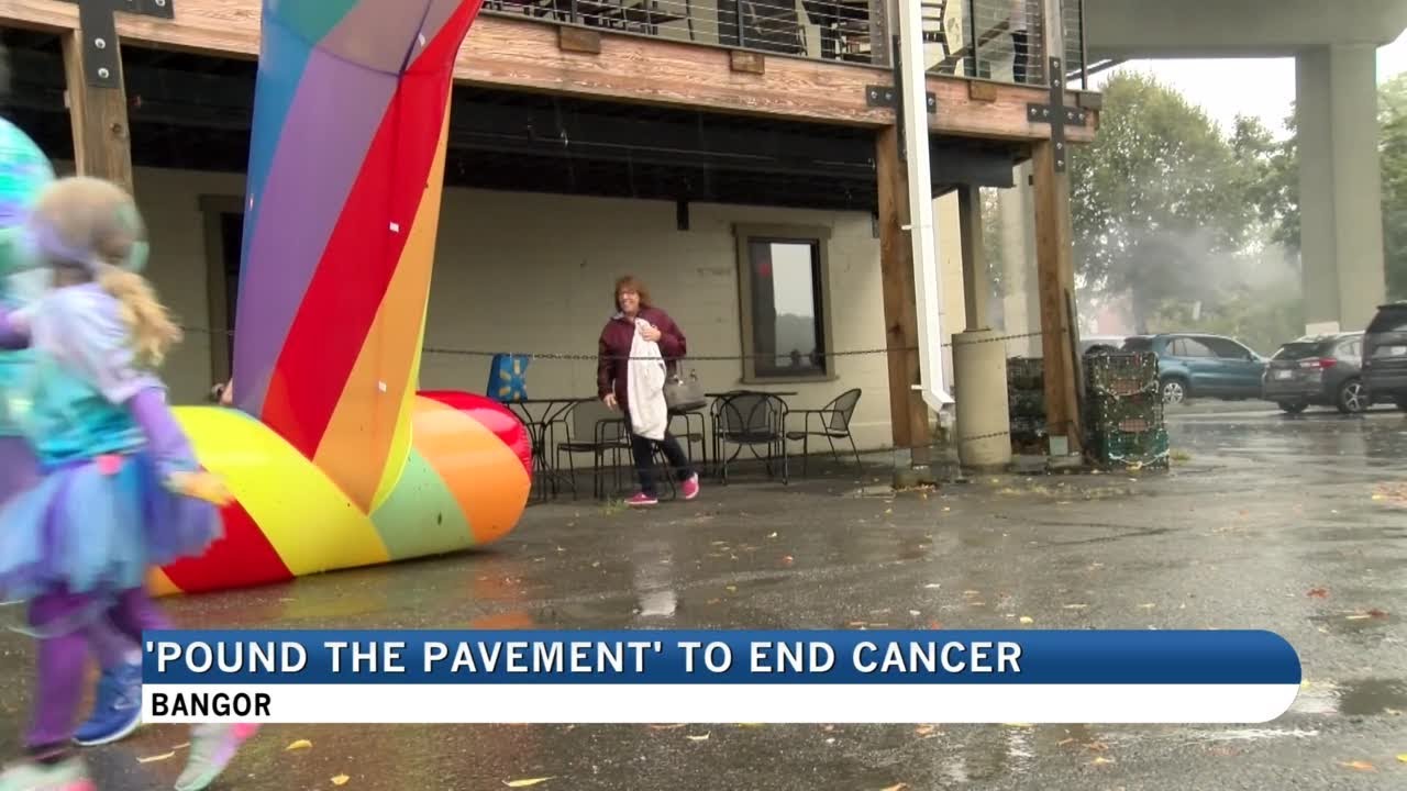 Annual 'Pound the Pavement' to end cancer 5k - YouTube