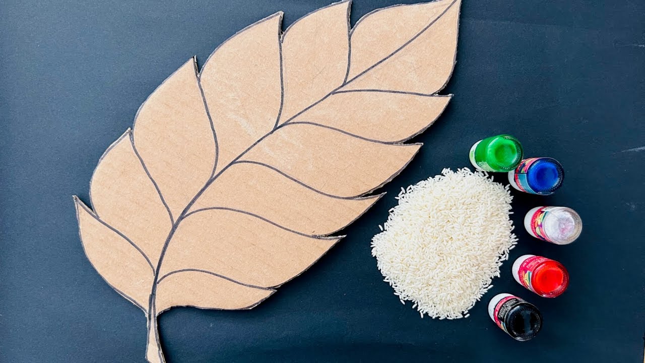 Beautiful Wall Decor using Rice || Best Out of Waste|| Wall Hanging ...