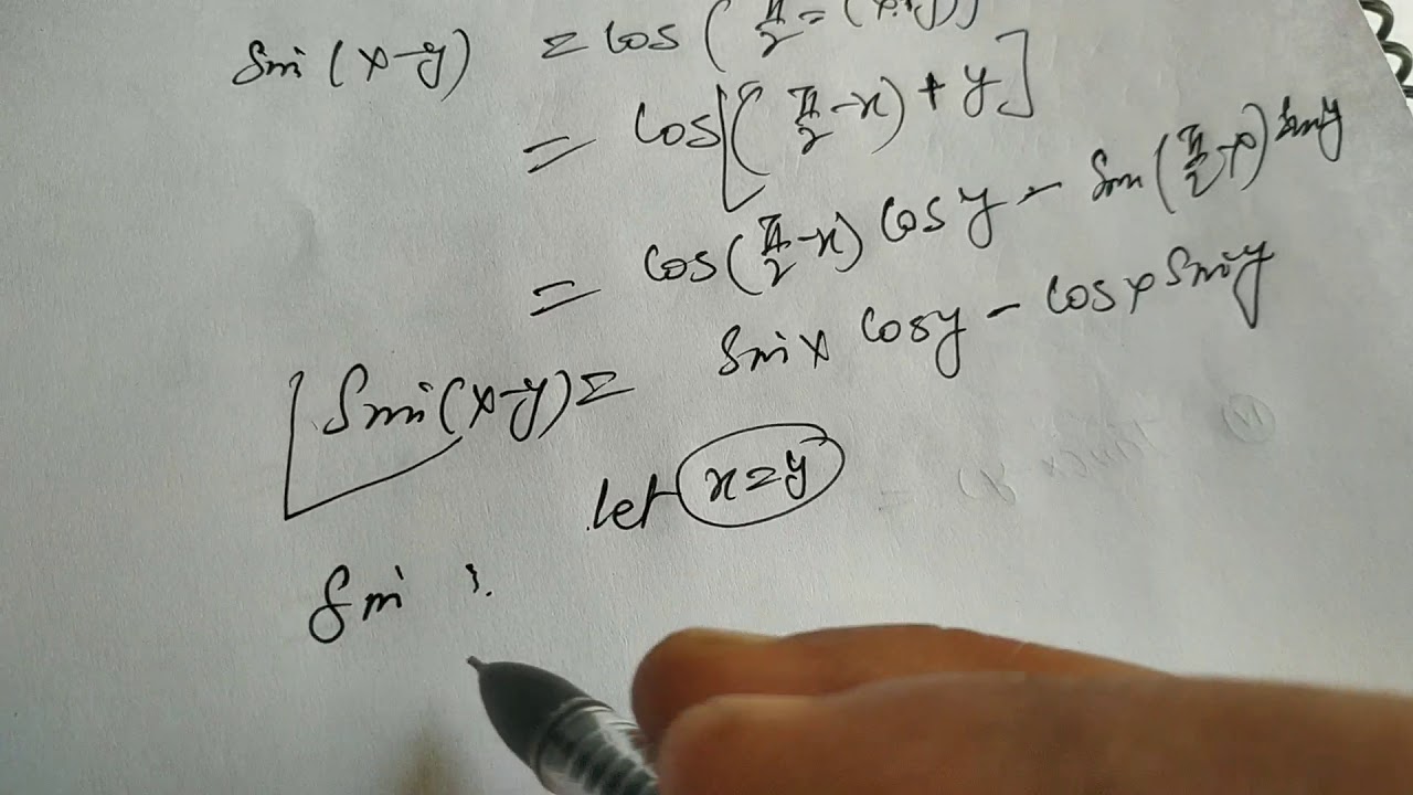 Trigonometric functions (sin 2x=2sinxcosx) session 15 - YouTube