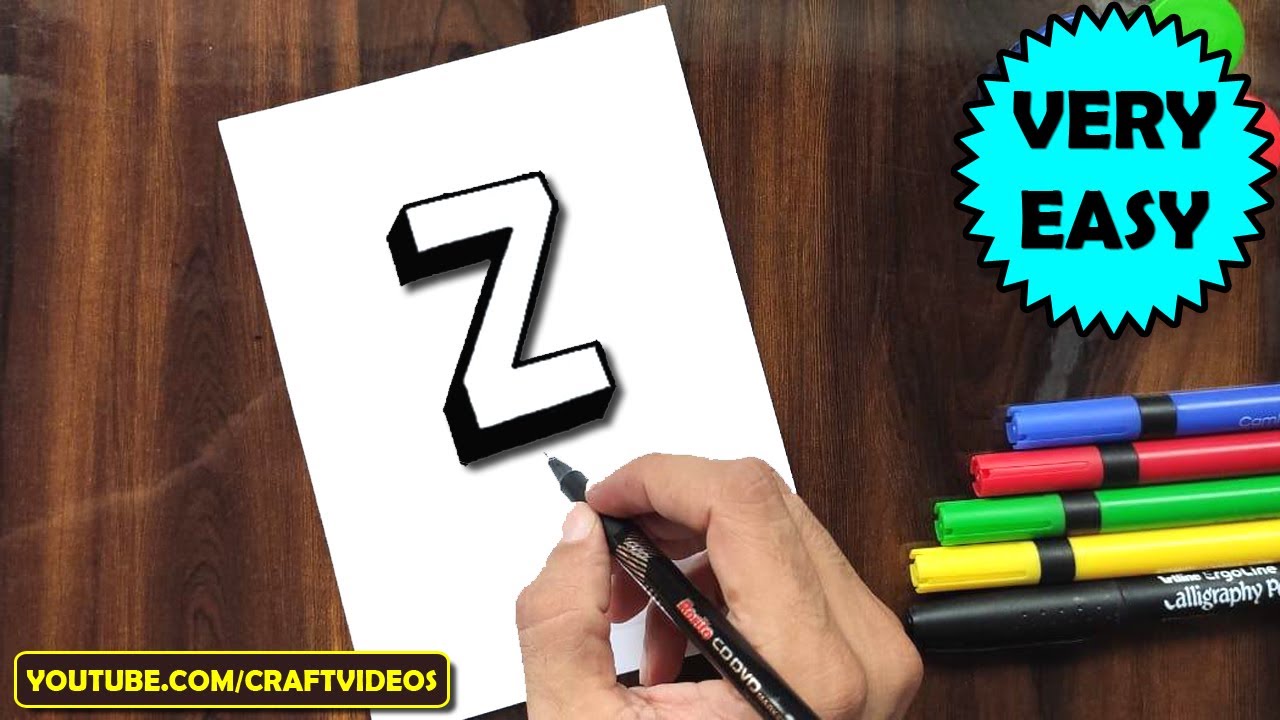 HOW TO WRITE 3D LETTER Z 3D LETTER DRAWING YouTube how-to-write-3d-letter-z-3d-letter-drawing-youtube