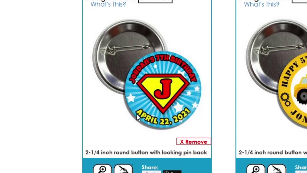 How To Look Up Your Designs and Order Buttons - YouTube