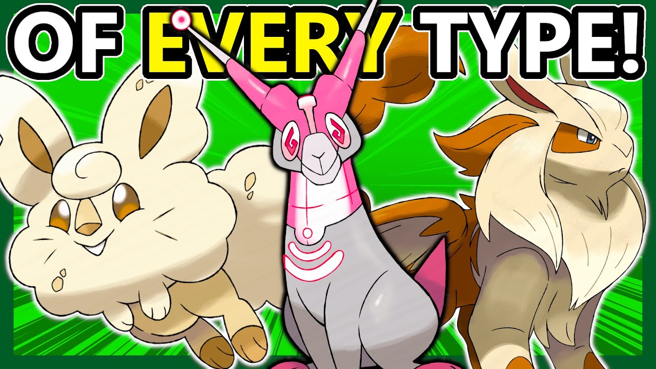 A BUNNY Pokemon of EVERY TYPE! - YouTube