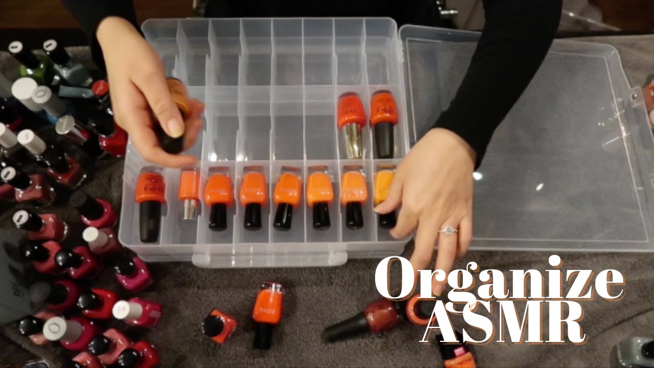 ASMR Organize My Polish Collection - YouTube