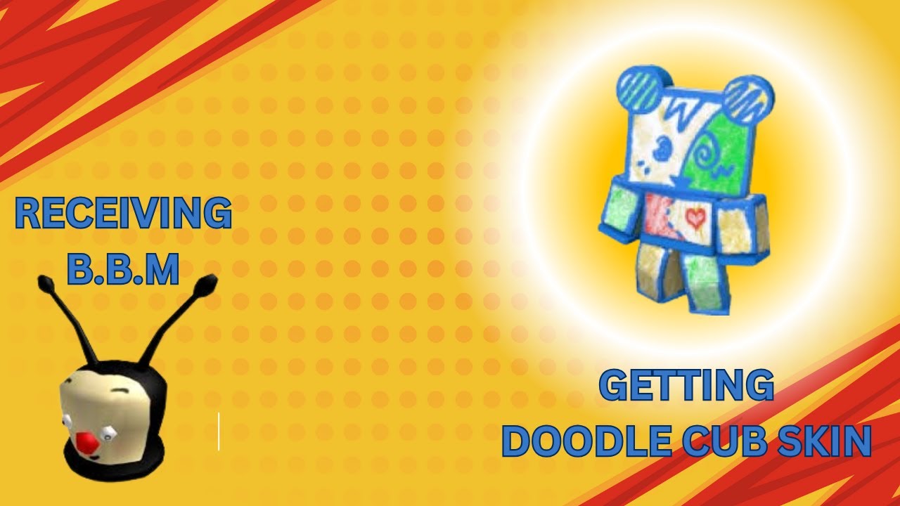 Getting The Doodle Cub Skin & Receiving B.B.M Quest | Roblox Bee Swarm ...