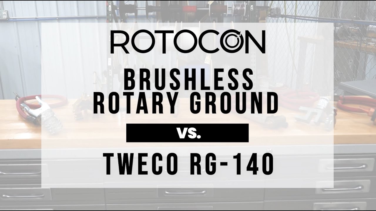 Brushless ROTOCON Rotary Ground vs. Tweco RG-140 | Presented by ...