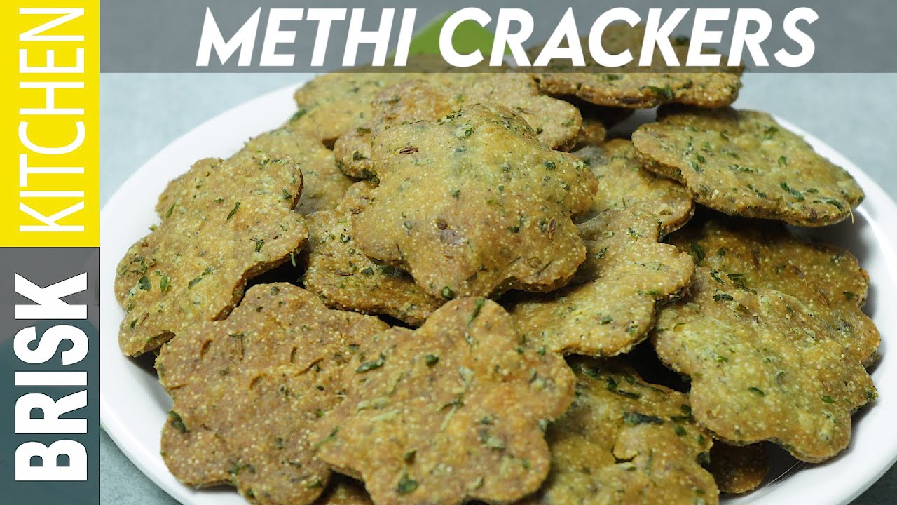 Methi Papdi | Fenugreek Crackers | Brisk Kitchen - YouTube