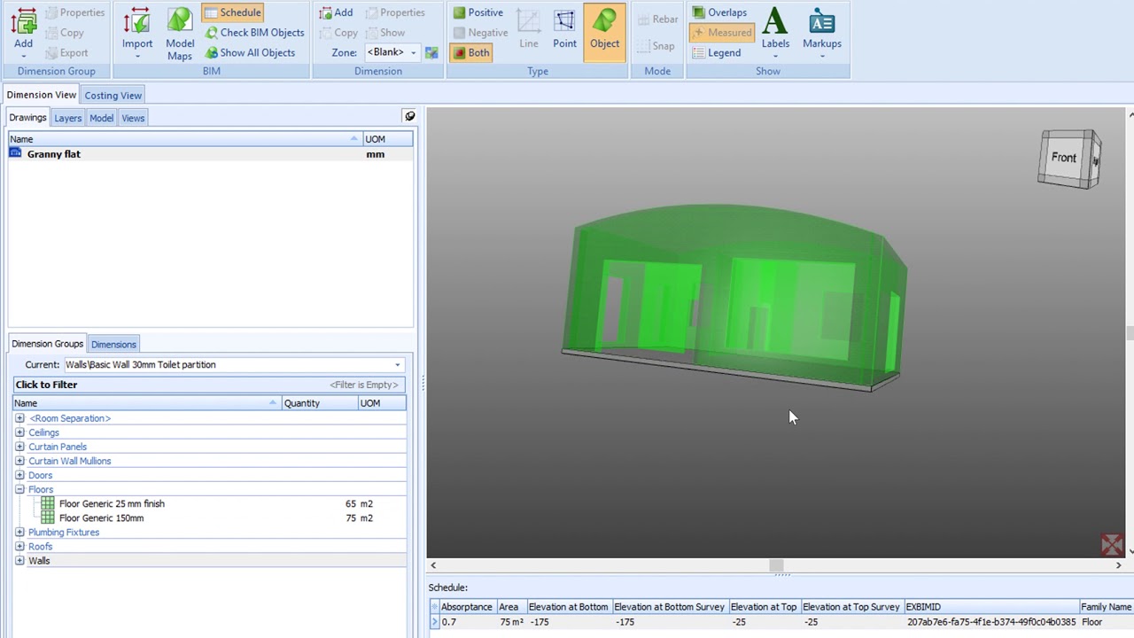 Video 6 - 5D BIM Individual Dimension Views CostX - YouTube