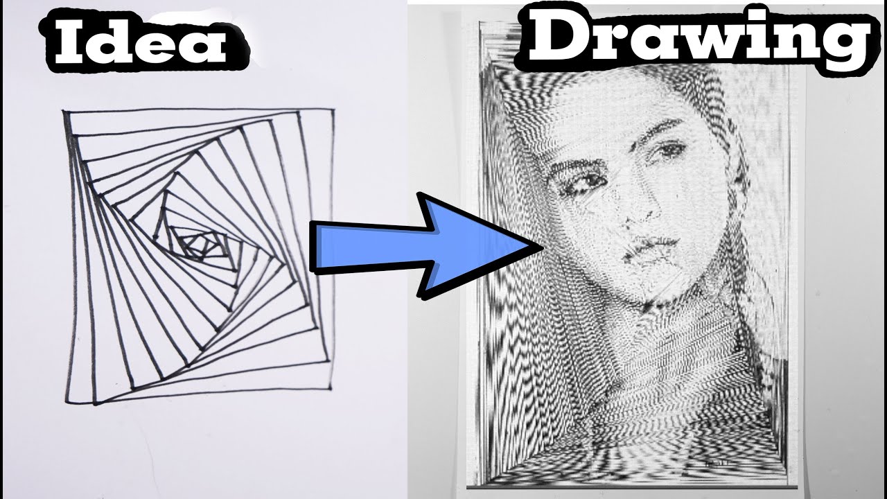 Printer Man | Print Selena Gomez by Drawing A Rectangular Spiral - YouTube