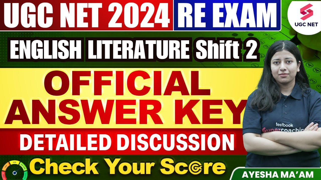 UGC NET English Answer Key 2024 | UGC NET English Shift 2 Answer Key ...