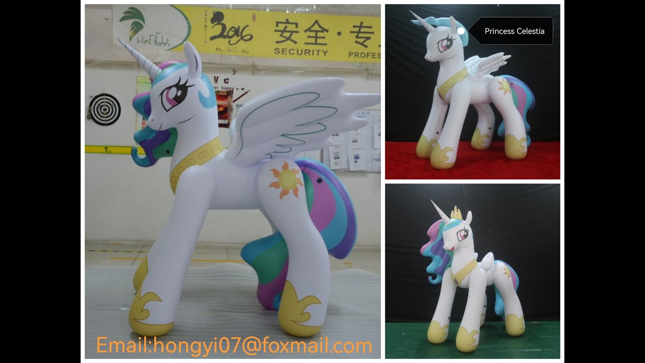My little pony Inflatable pony Princess Celestia - YouTube