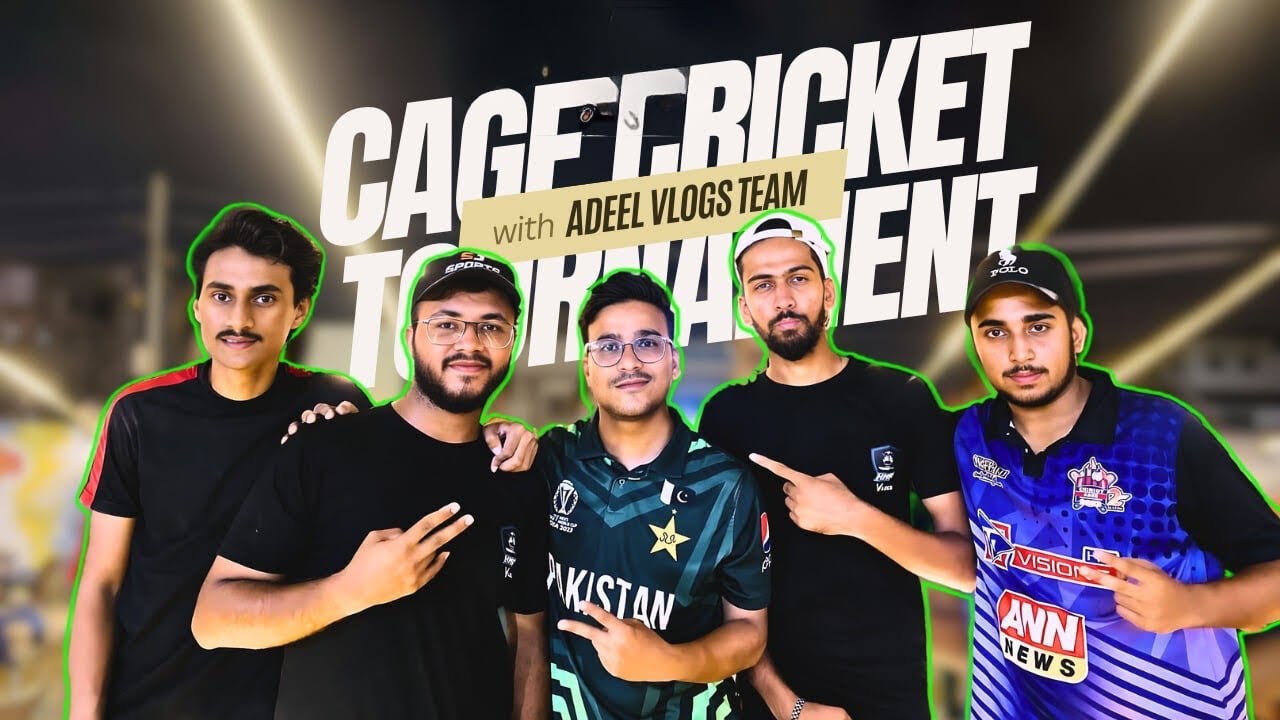 GREAT MEETUP WITH ADEEL VLOGS IN CAGE CRICKET TOURNAMENT |ADEEL VLOGS ...