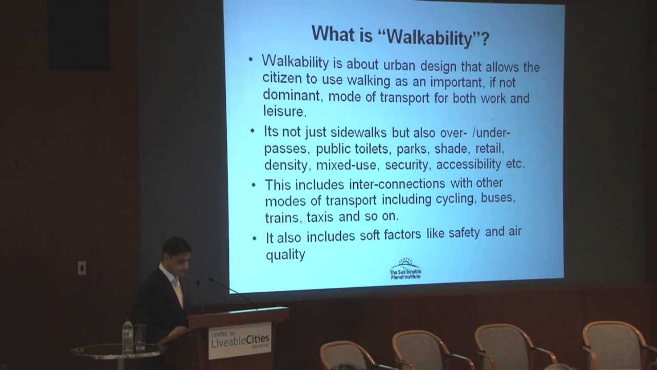 Sanjeev Sanyal: Definition of "walkability" - YouTube