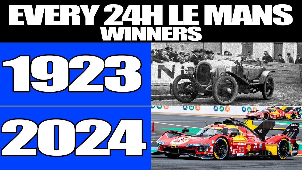 EVERY 24H LE MANS WINNING CARS, TEAMS AND DRIVERS [1923 - 2024] - YouTube