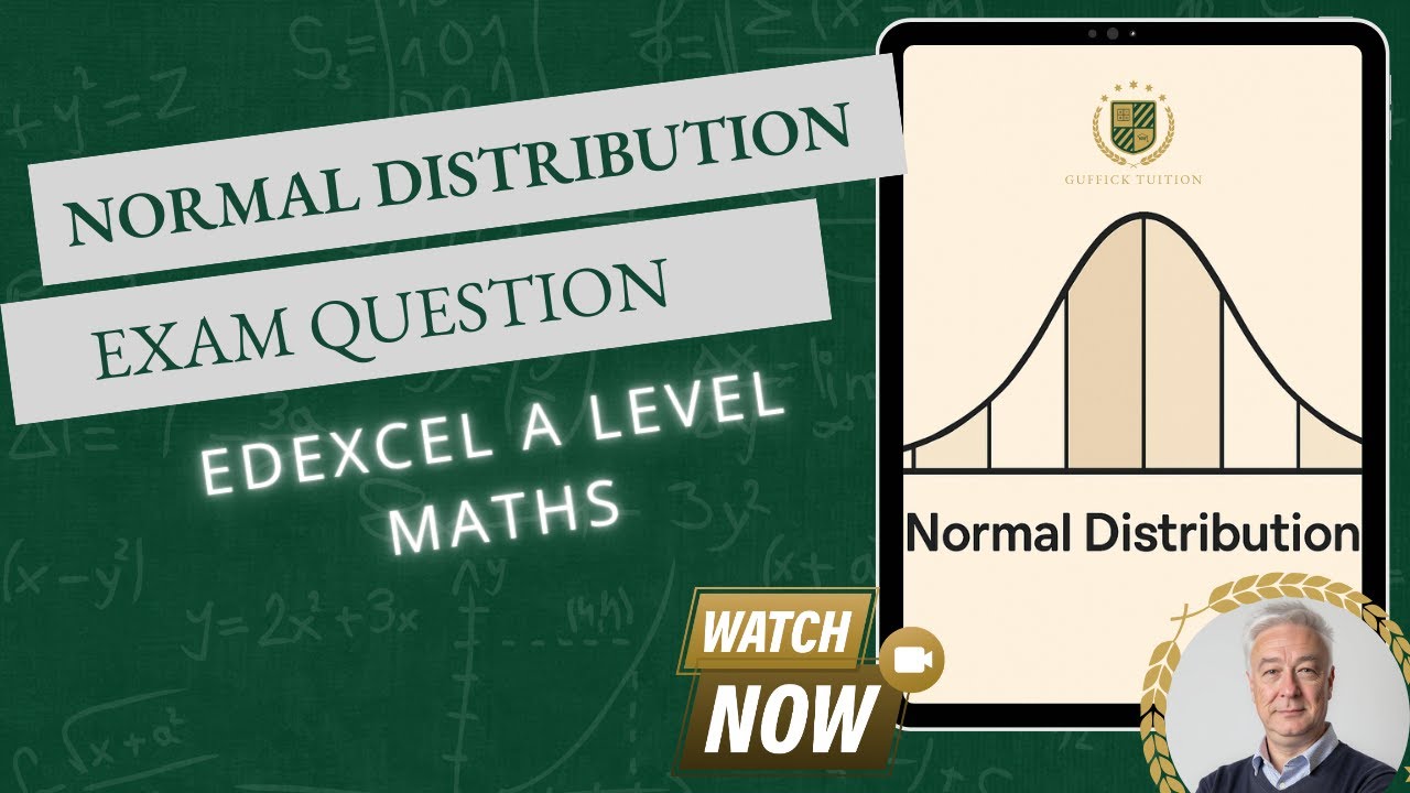 Normal Distribution Edexcel A-level Maths Exam Question - YouTube
