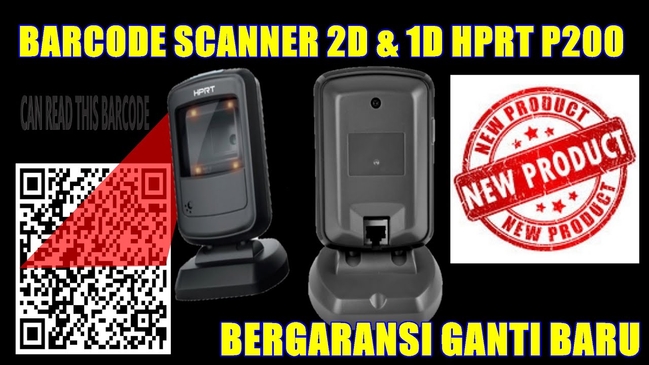 Review Barcode Scanner 2 Dimensi HPRT P200 - YouTube