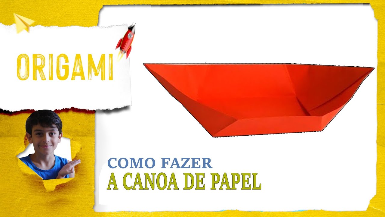 ORIGAMI - Como Fazer A Canoa de Papel - YouTube