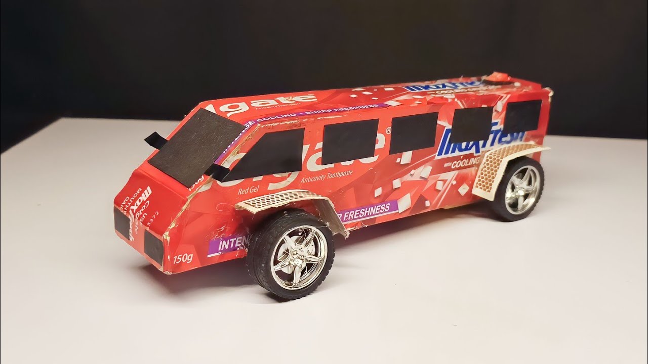 How to Make Bus from Colgate Box | Diy Mini Bus | - YouTube