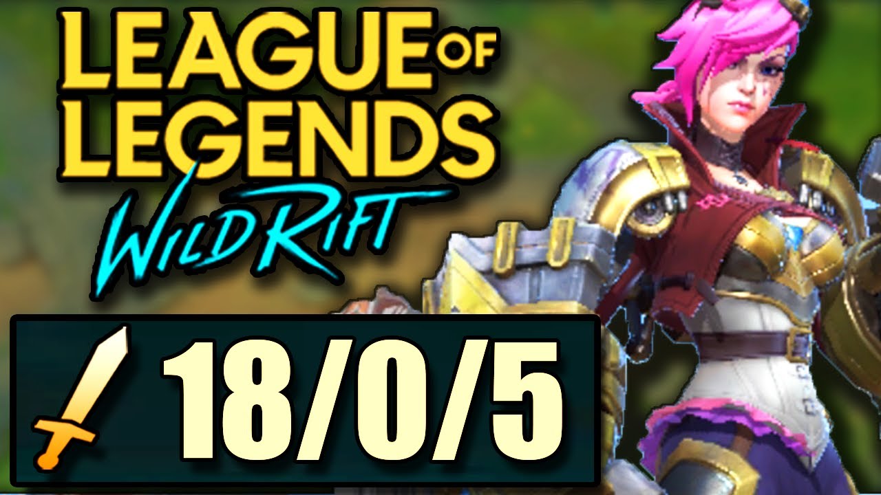 VI WILD RIFT GUIDE!! HOW TO ACTUALLY JUNGLE AS VI AND GET 18 KILLS ...