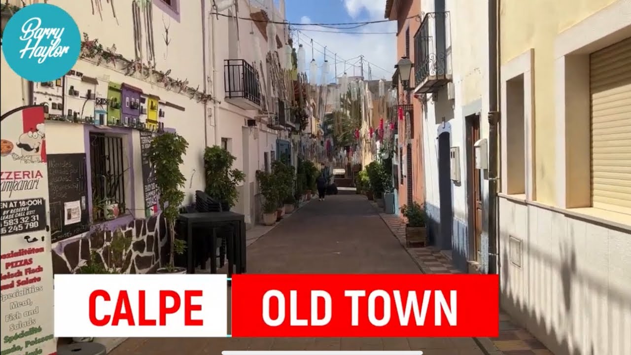 CALPE OLD TOWN SPAIN - YouTube