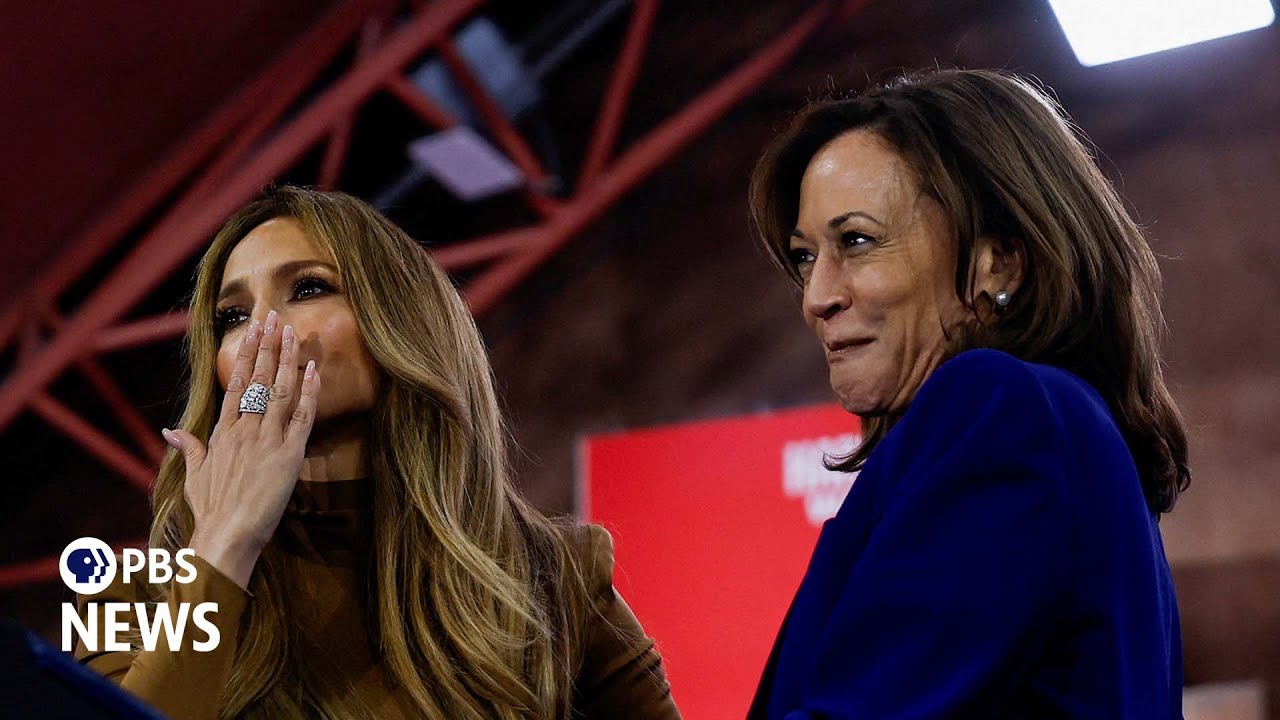 WATCH: Harris appears with singer and actor Jennifer Lopez at campaign ...