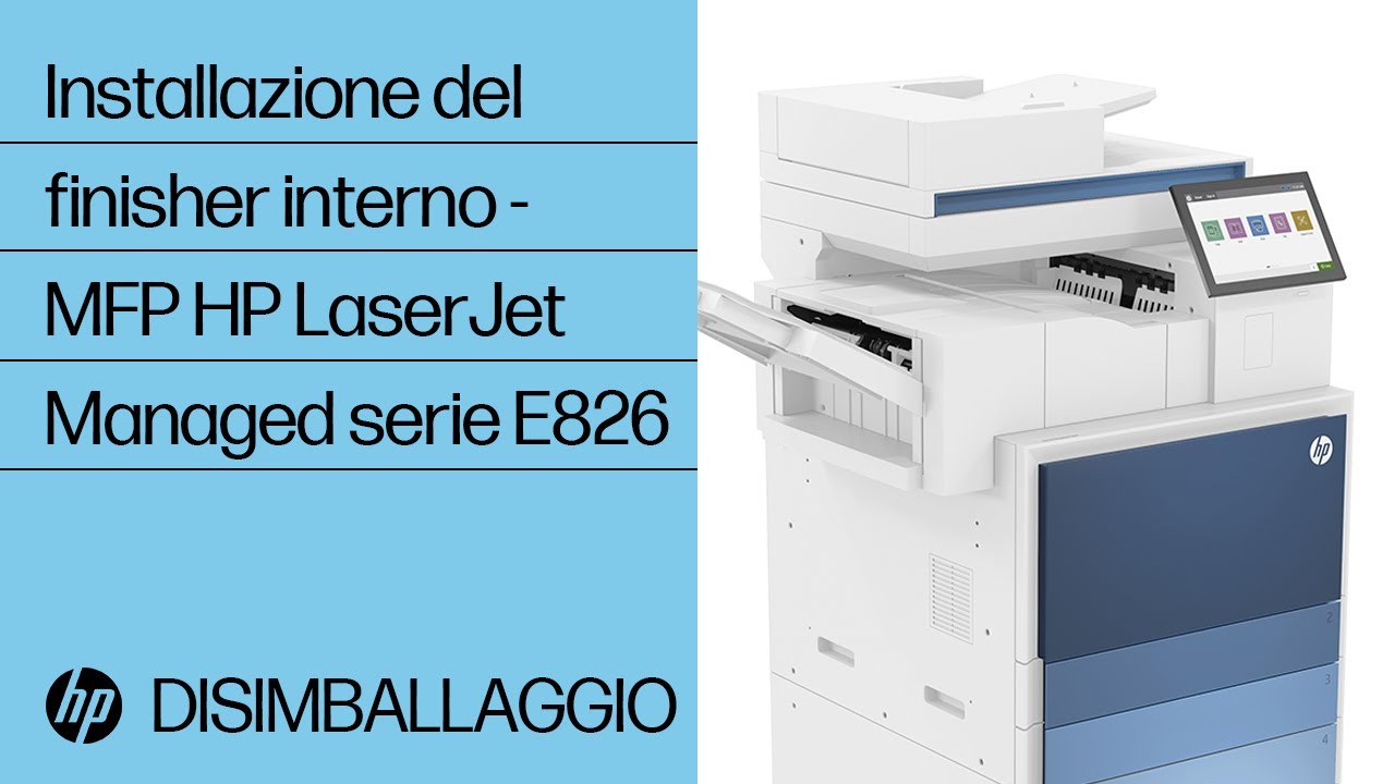 Disim./inst. | Finisher interno HP LaserJet Inner (6GW49A), Managed E8 ...