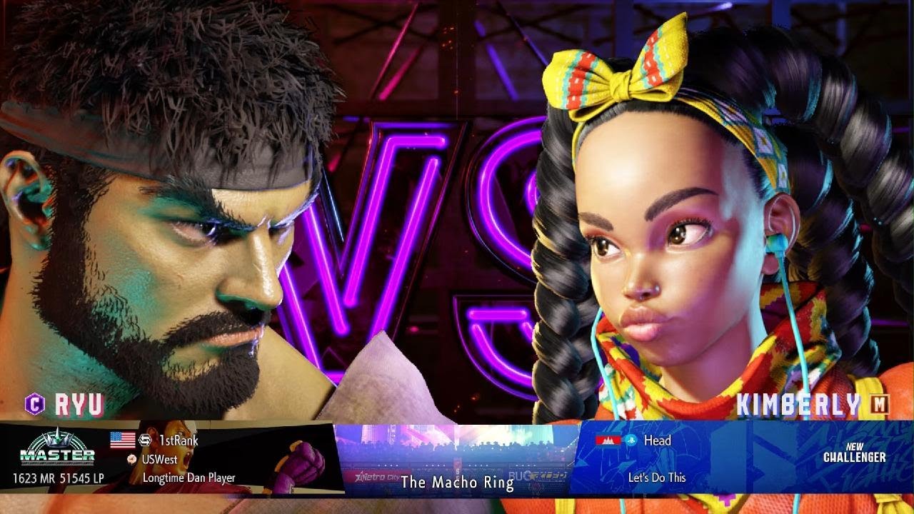 SF6 Modern Kimberly VS 1st Rank Master Ryu - YouTube