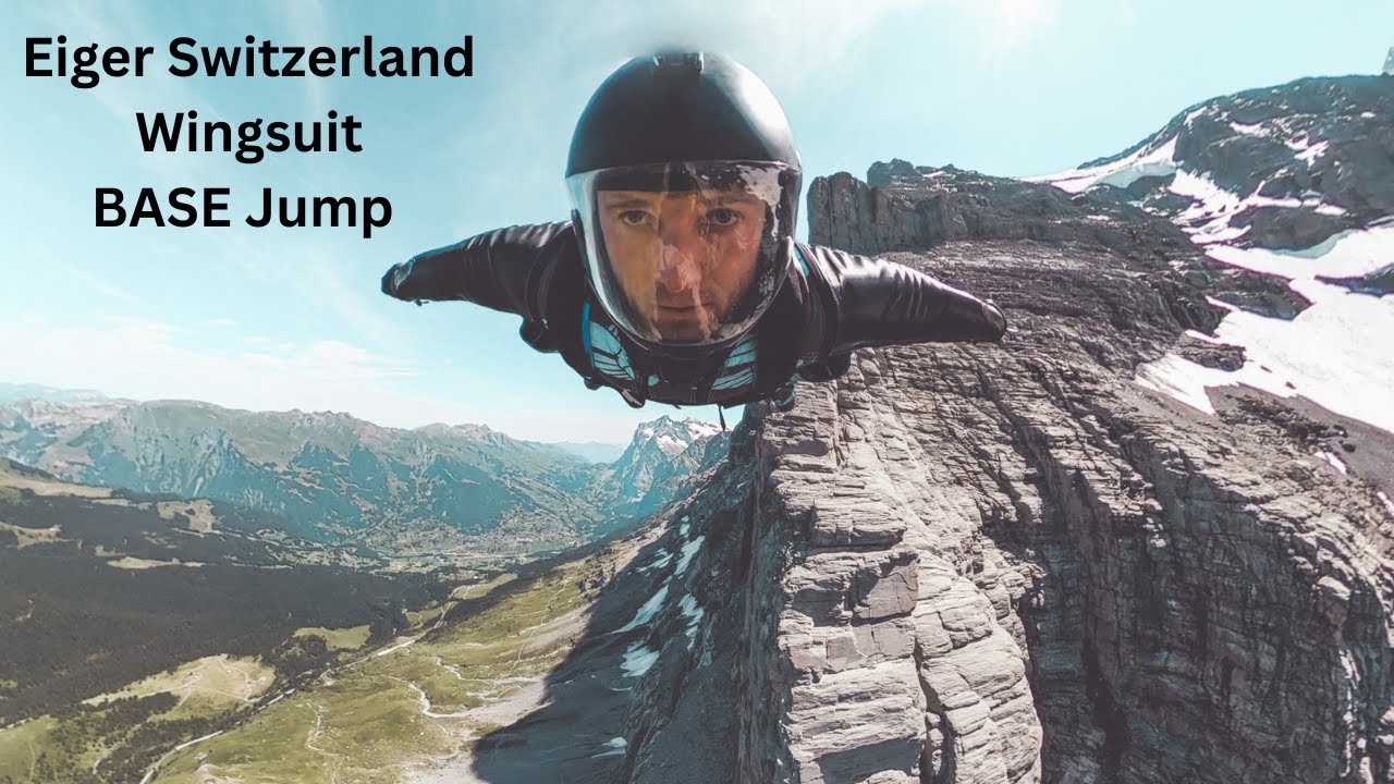The Eiger Mushroom Wingsuit BASE Jump | Immersive 360 VR - YouTube