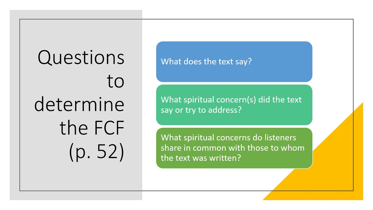 FCF Fallen Condition Focus Sermon Preparations recorded - YouTube
