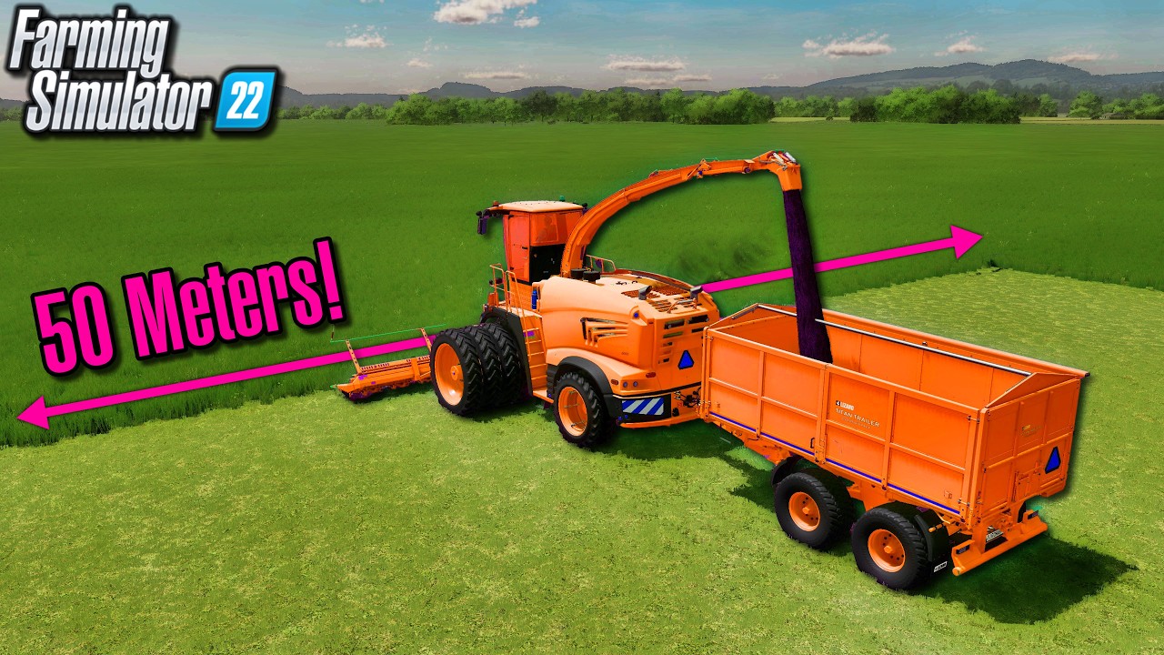 Harvest ANY CROP at 50 METERS! | Farming Simulator 22 - YouTube
