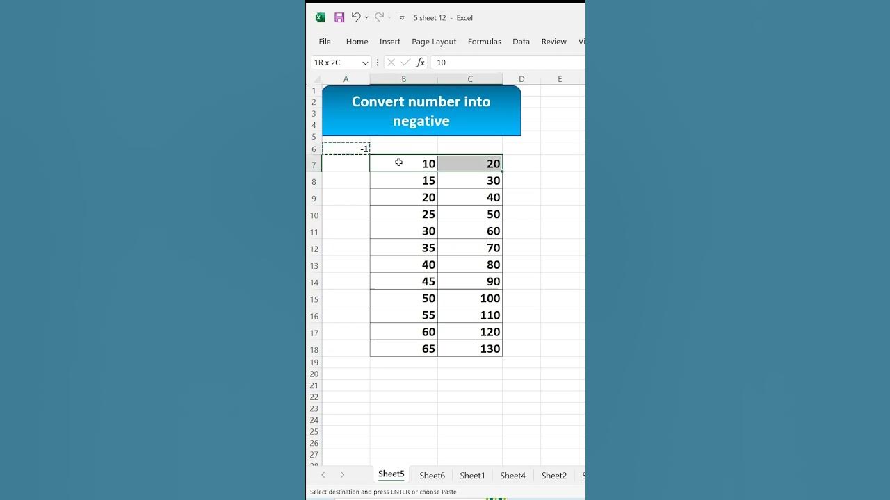 Quick Excel Trick To Convert Number Negative Make Number Negative quick-excel-trick-to-convert-number-negative-make-number-negative