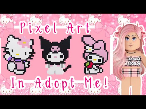 HOW TO DO PIXEL ART IN ADOPT ME! TUTORIAL/SPEED BUILD (ROBLOX)♡ - YouTube
