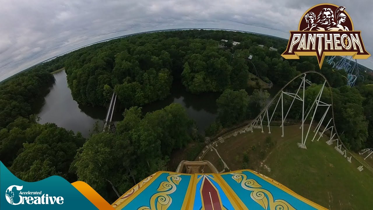 Pantheon on-ride 4K POV - Busch Gardens Williamsburg VA - YouTube
