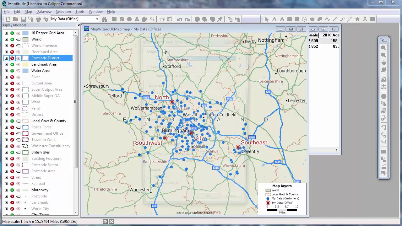 Maptitude 2018 Ireland And Uk Mapping Software Package Youtube
